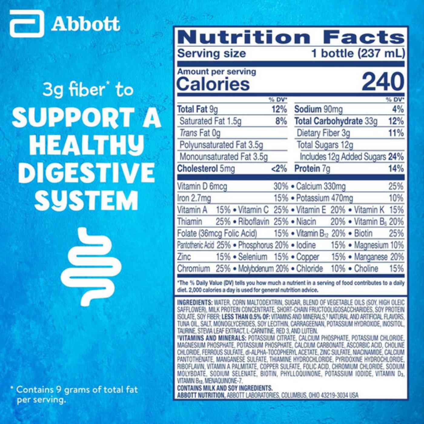 PediaSure Grow & Gain with Fiber + Immune Support Shake - Strawberry ...