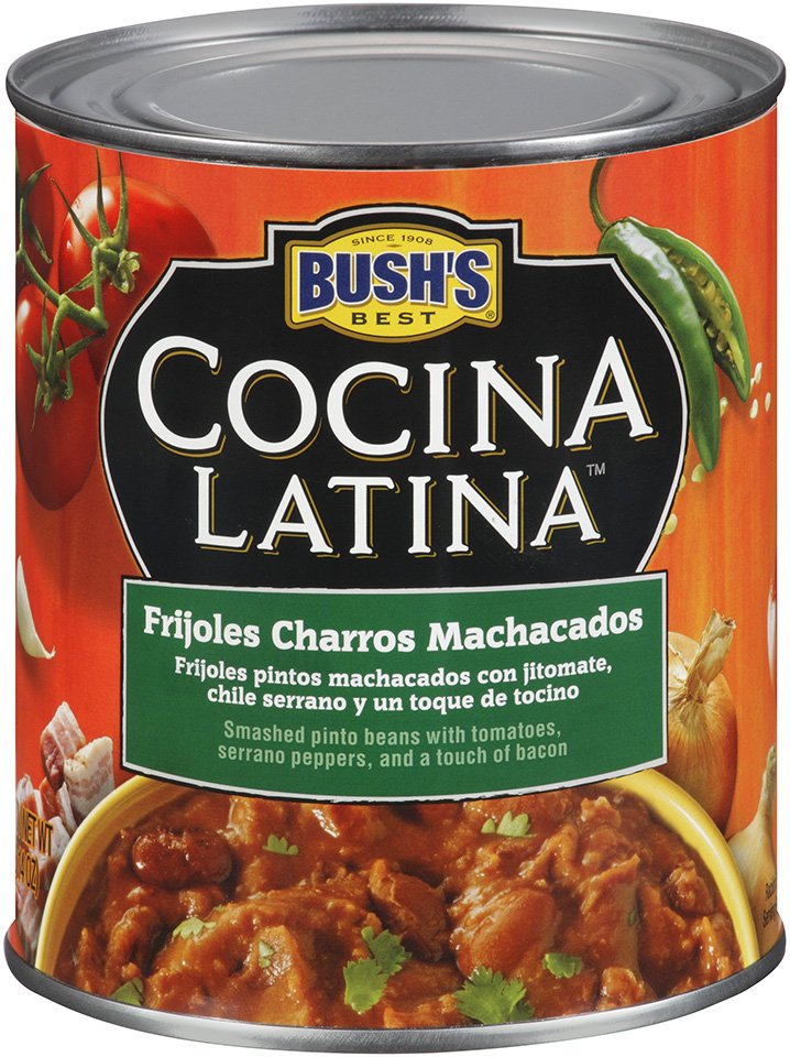 Bush's Best Cocina Latina Frijoles Charros Machacados - Shop Beans ...
