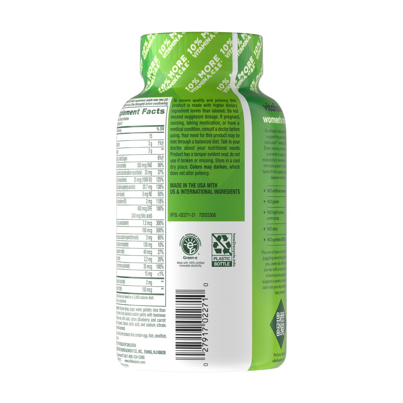 Vitafusion Women's Daily Multivitamin Formula Gummy Vitamins Mixed ...