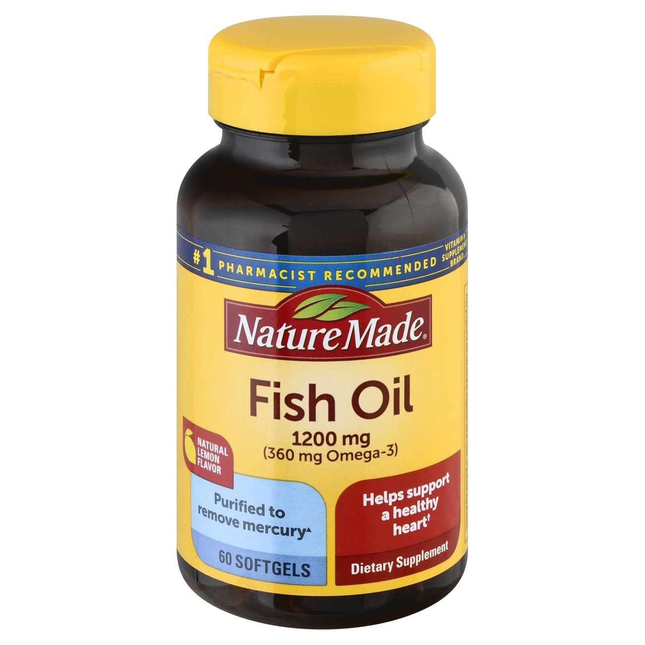 Nature Made Fish Oil Softgels - 1200 mg - Shop Diet & fitness at H-E-B
