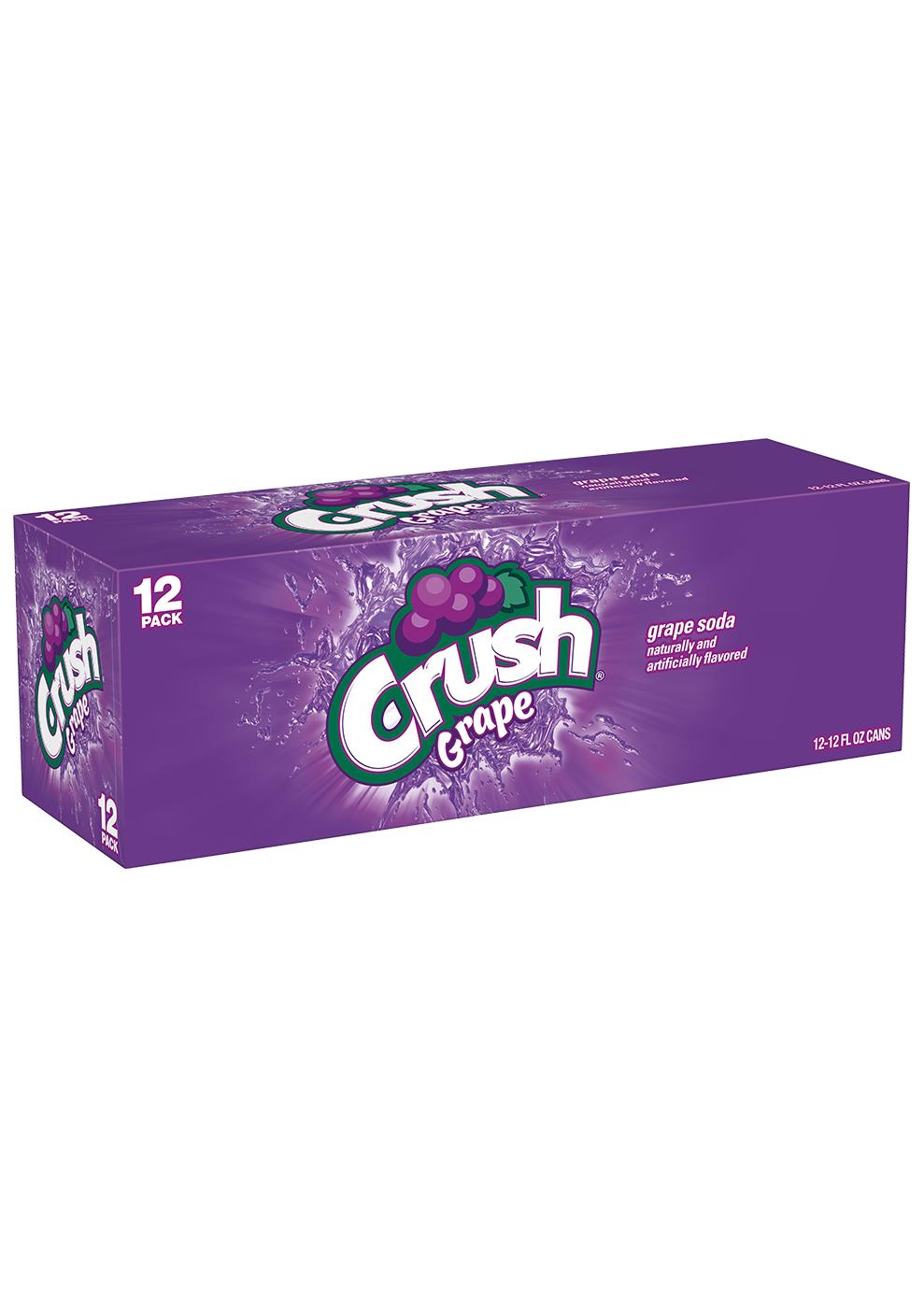 Crush Grape Soda 12 oz Cans - Shop Soda at H-E-B