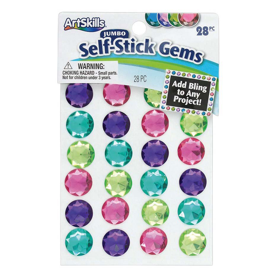 ArtSkills Jumbo Self-Stick Gems - Shop Craft basics at H-E-B