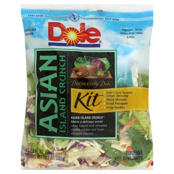 Dole Distinctively Dole Asian Island Crunch Salad Kit - Shop Salads at ...