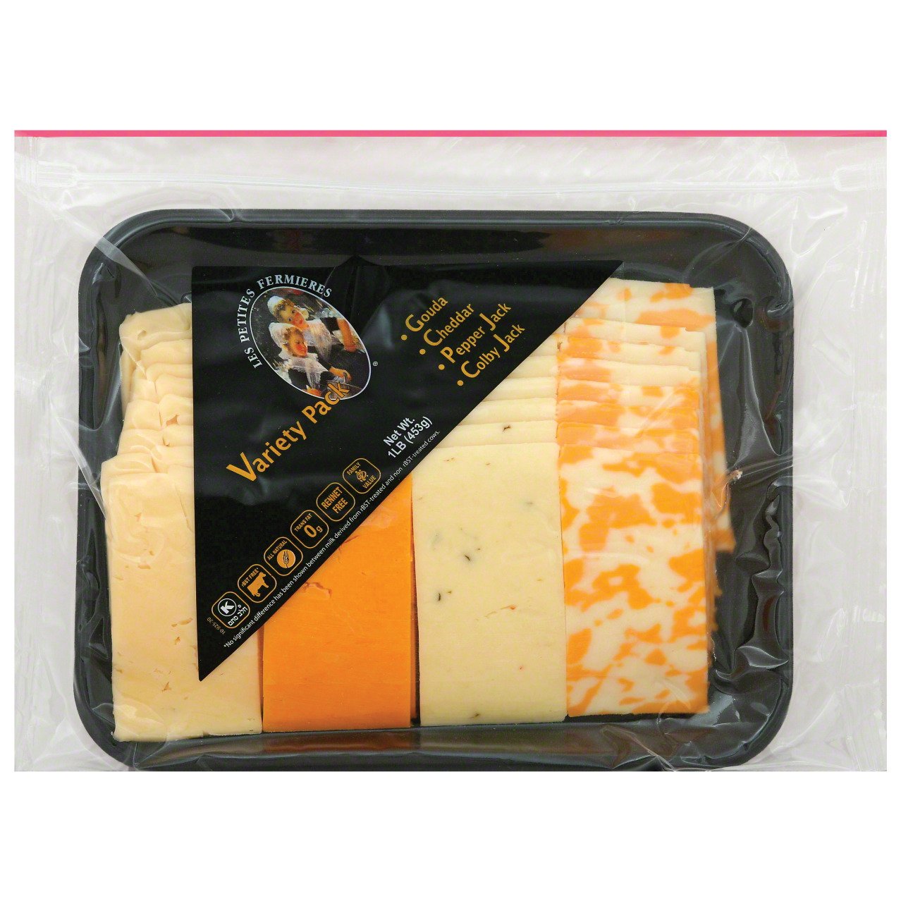 Les Petites Fermieres Cheese Slices Variety Pack - Shop Cheese at H-E-B