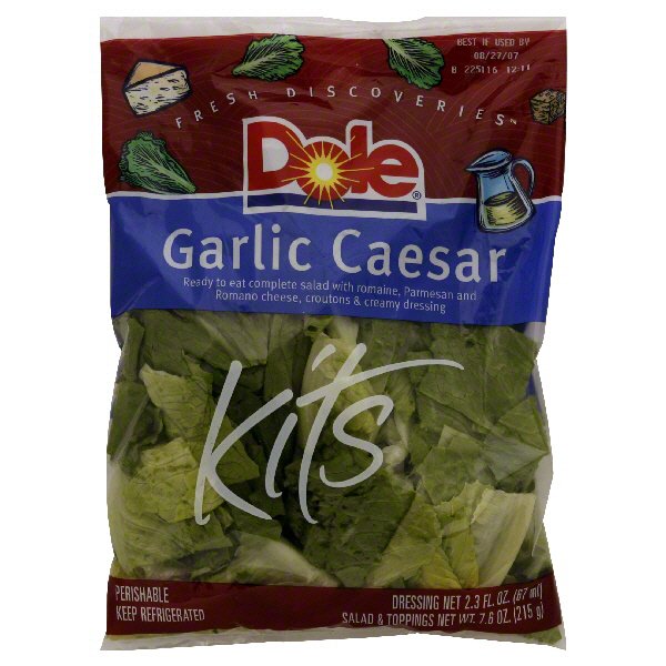 Dole Fresh Discoveries Garlic Caesar Salad Kit - Shop Salads at H-E-B
