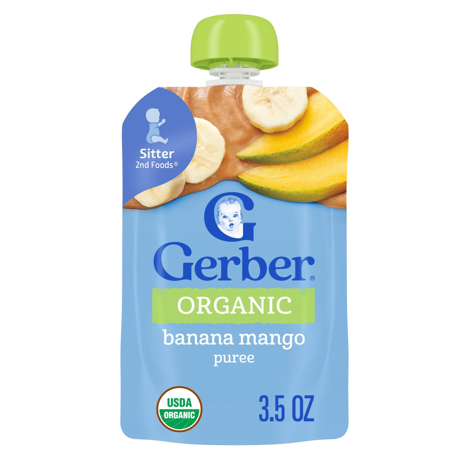 Gerber Organic for Baby Wonderfoods Pouch - Banana & Mango - Shop Baby ...