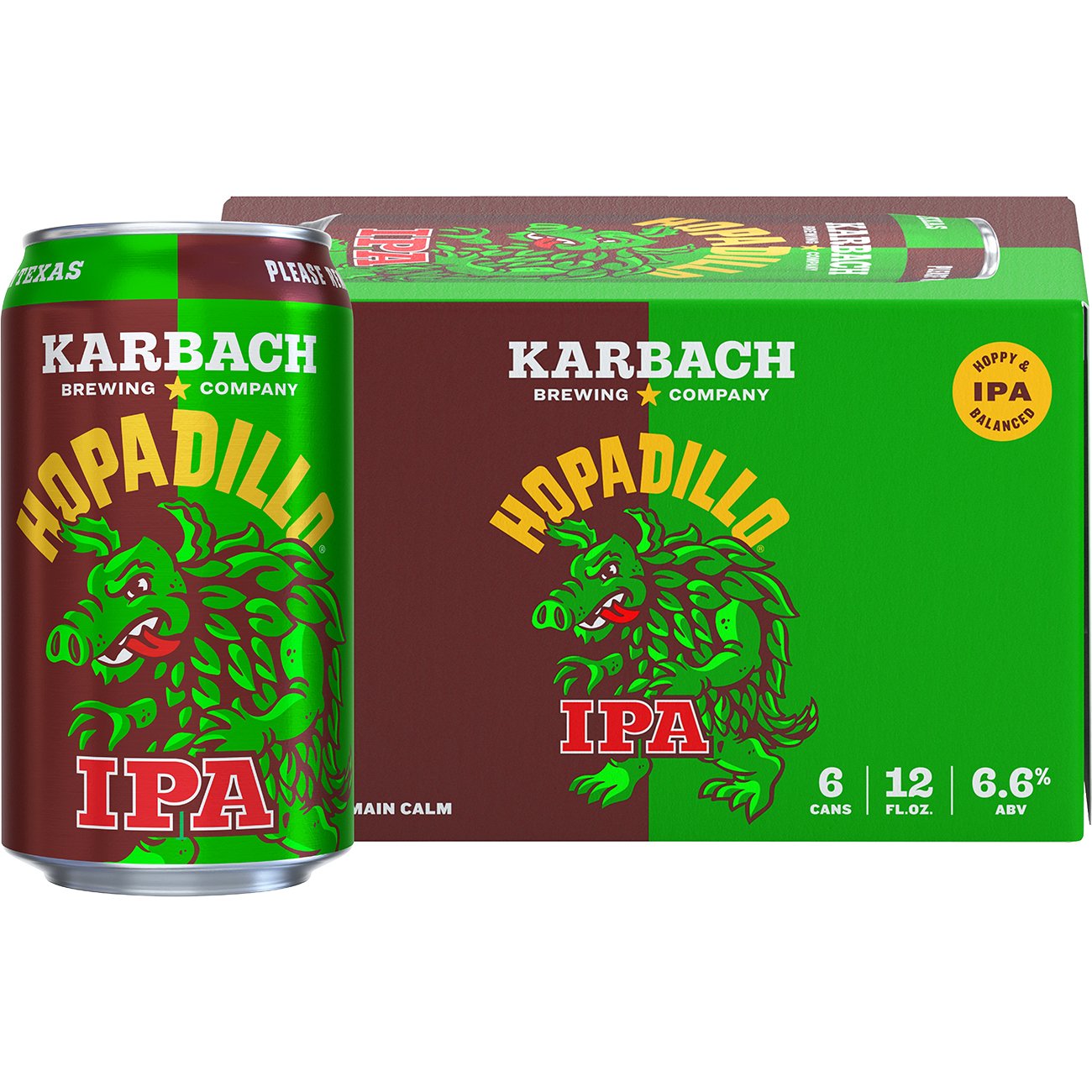 Karbach Hopadillo IPA Beer 6 pk Cans - Shop Beer at H-E-B