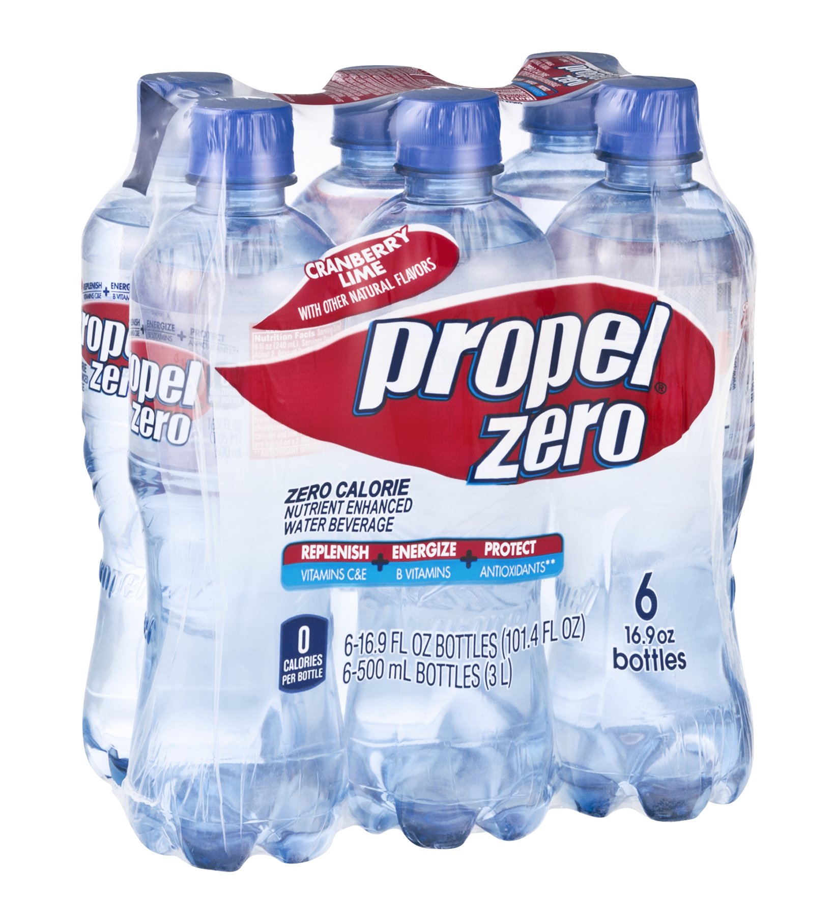 Propel Zero Vitamin Enhanced Cranberry Lime Water Beverage 6 PK - Shop ...