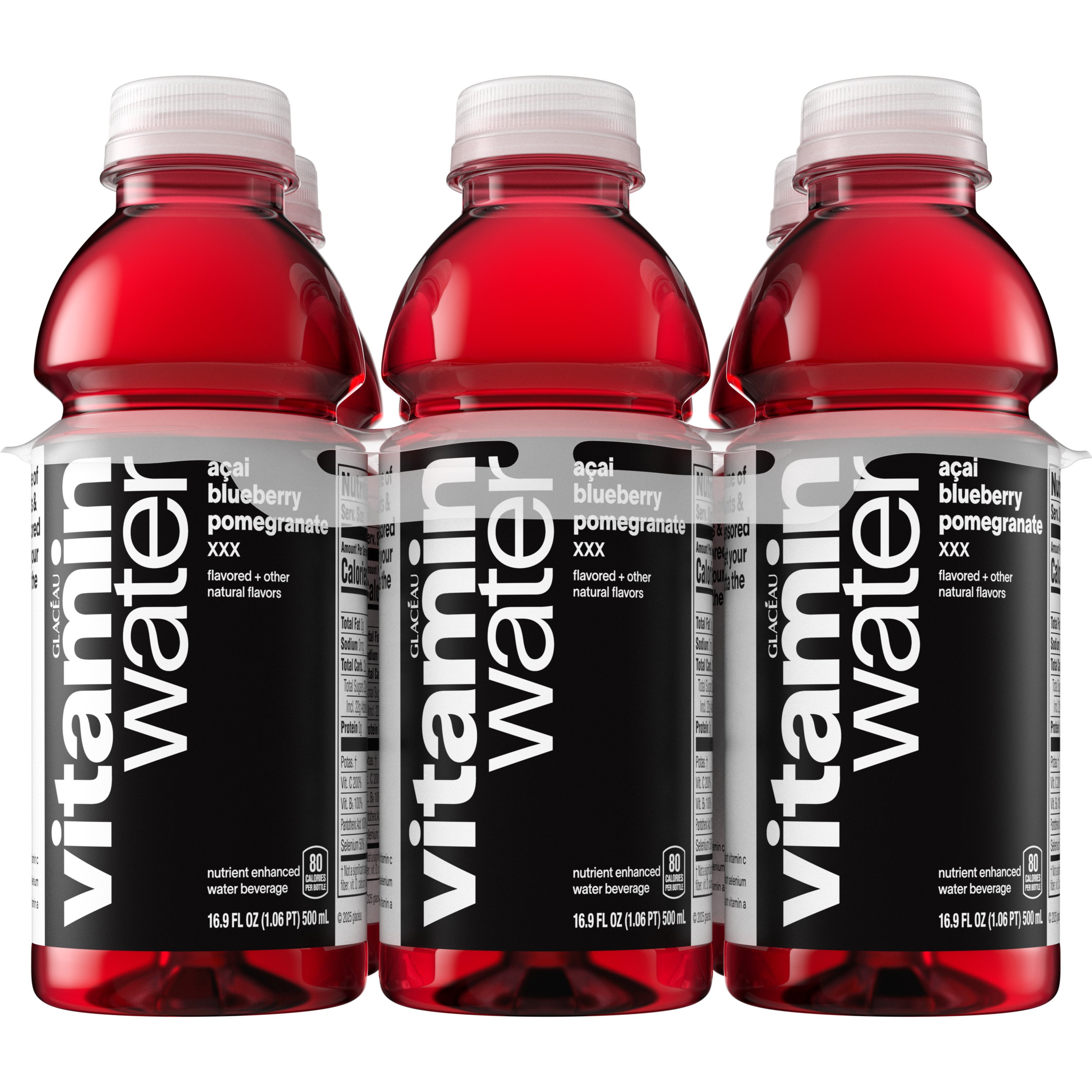 Glaceau Vitaminwater XXX Acai Blueberry Pomegranate Nutrient Enhanced ...