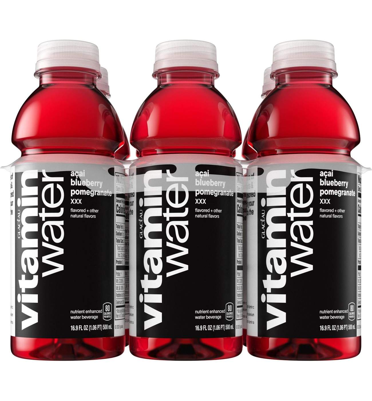 Glaceau Vitaminwater XXX Acai Blueberry Pomegranate Nutrient Enhanced ...