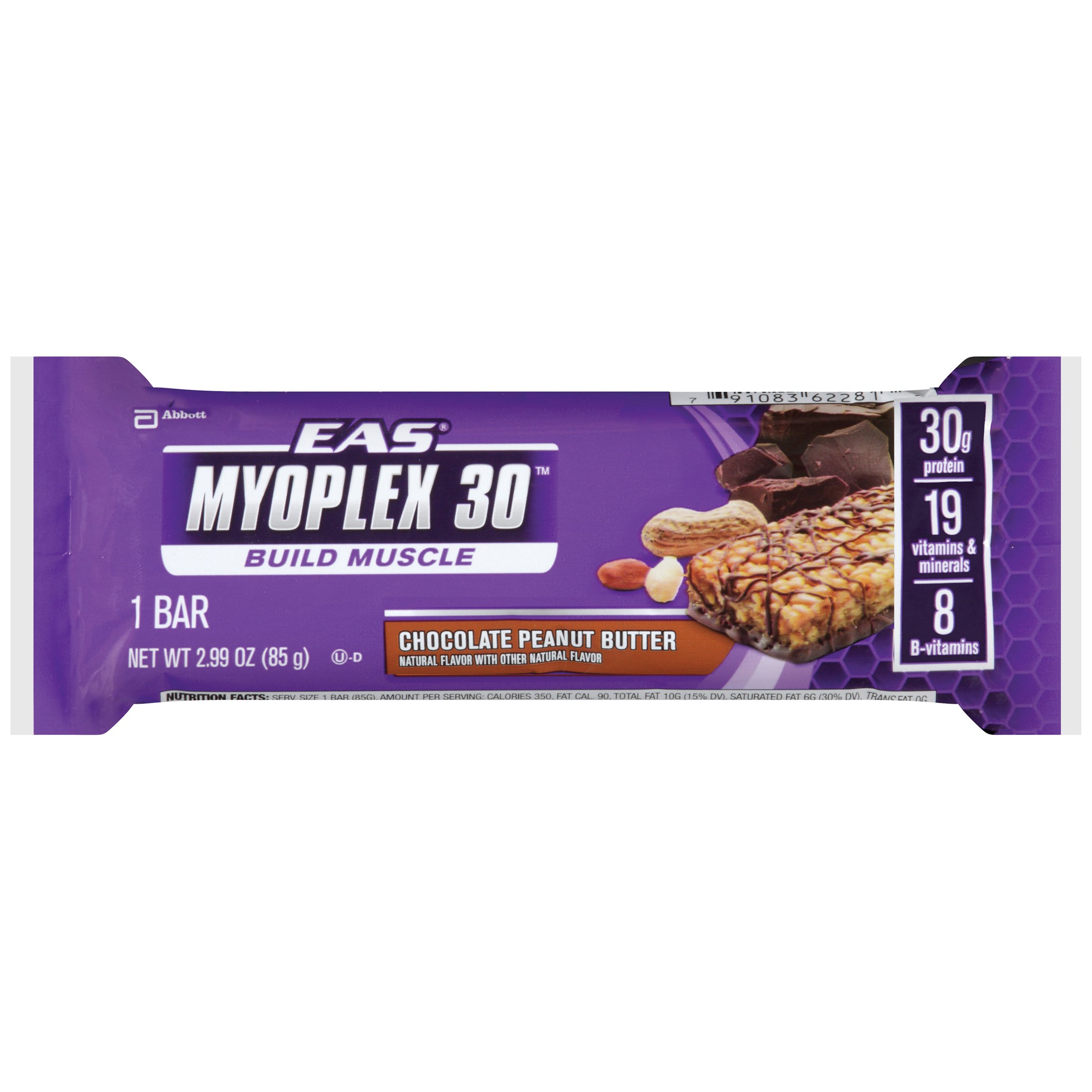 EAS Myoplex 30 Chocolate Peanut Butter Build Muscle Bar - Shop Diet ...