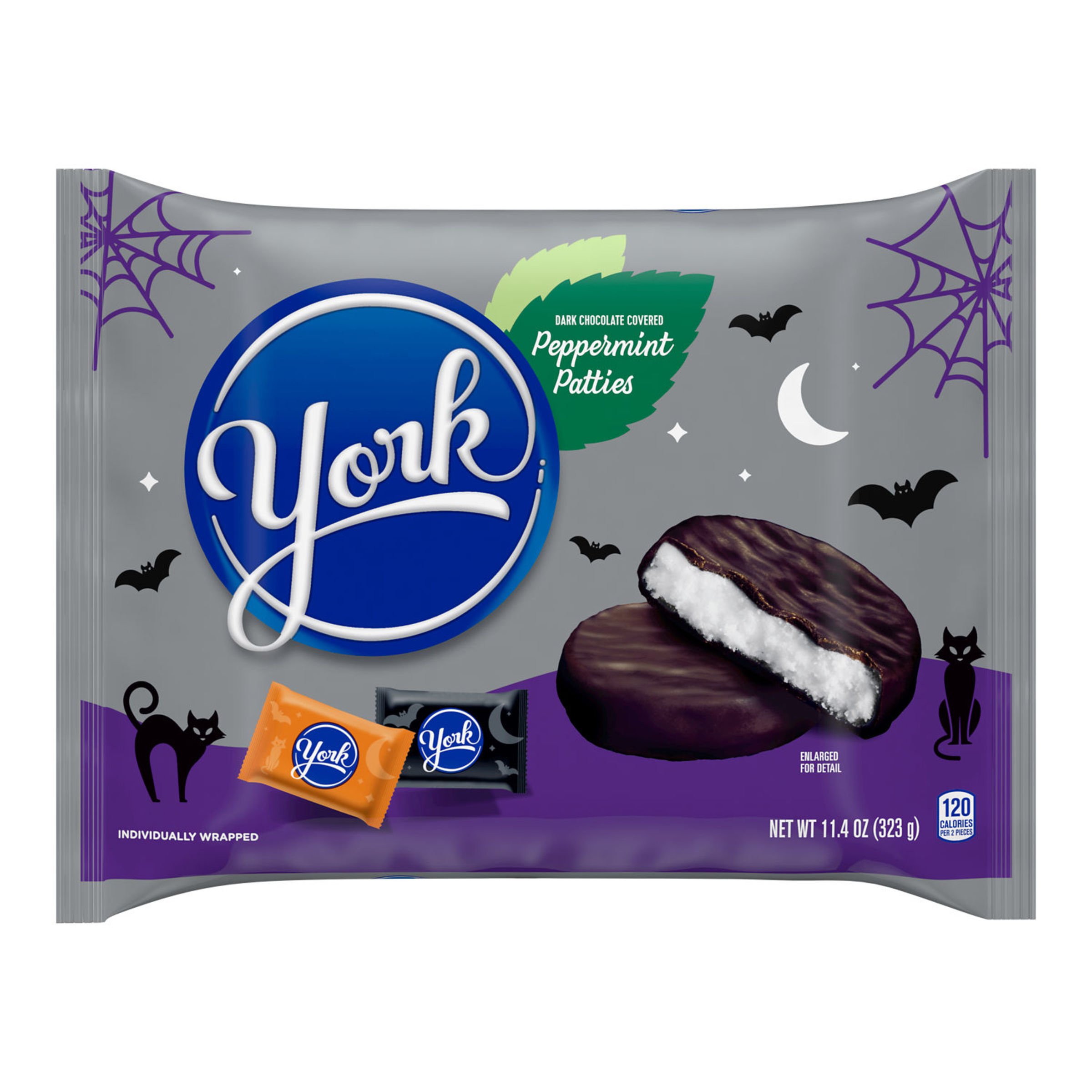 York Dark Chocolate Peppermint Patties Halloween Candy - Shop Candy at ...