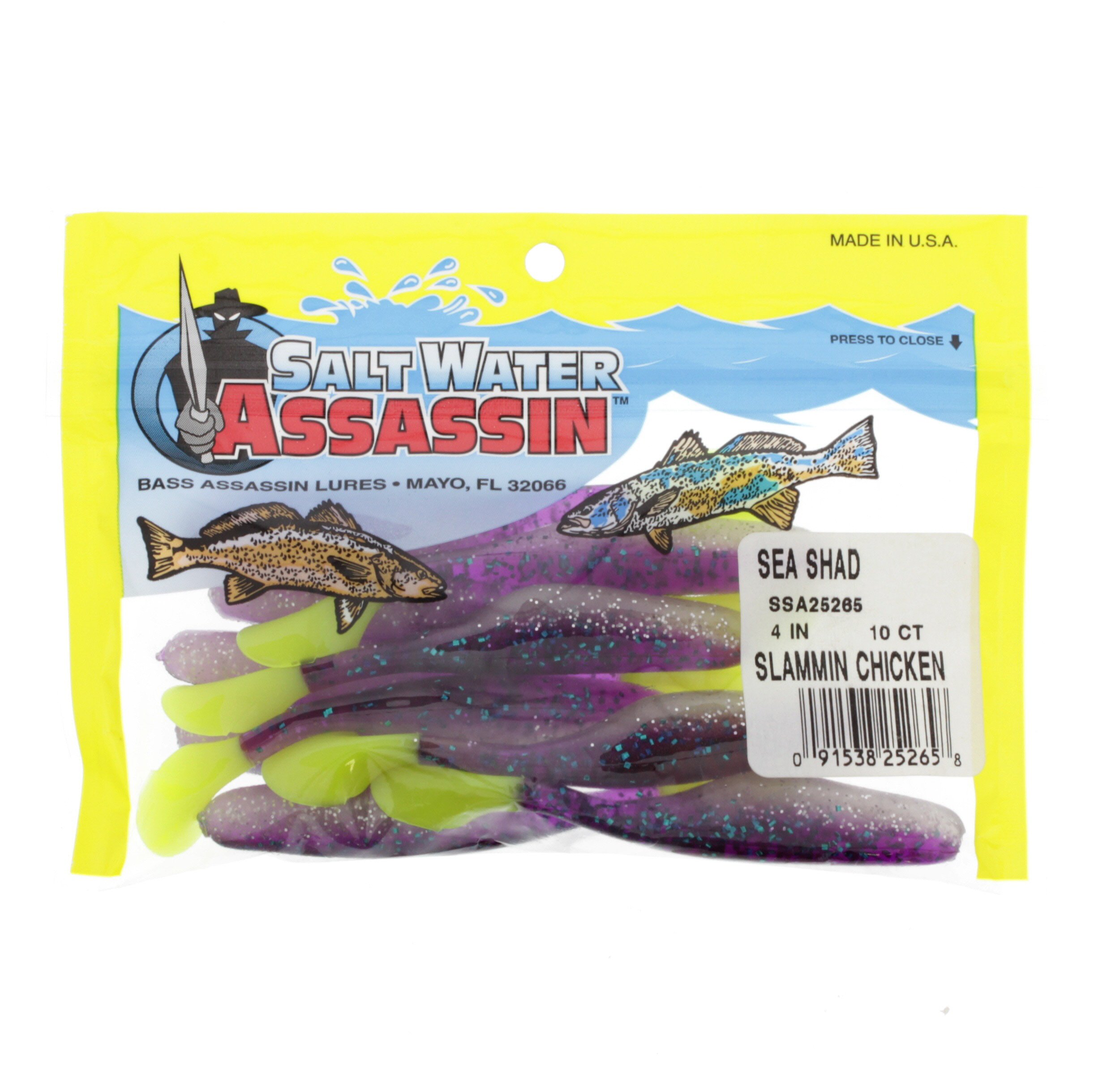 Bass Assassin Slammin Chicken 4 Inch Sea Shad Lure - Shop Fishing at H-E-B