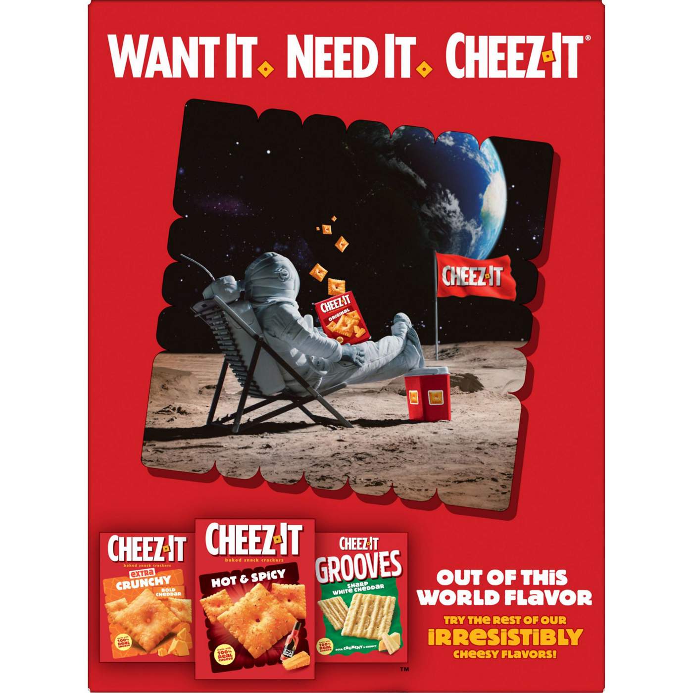 Cheez-It Extra Big Cheese Crackers - Shop Crackers & breadsticks at H-E-B