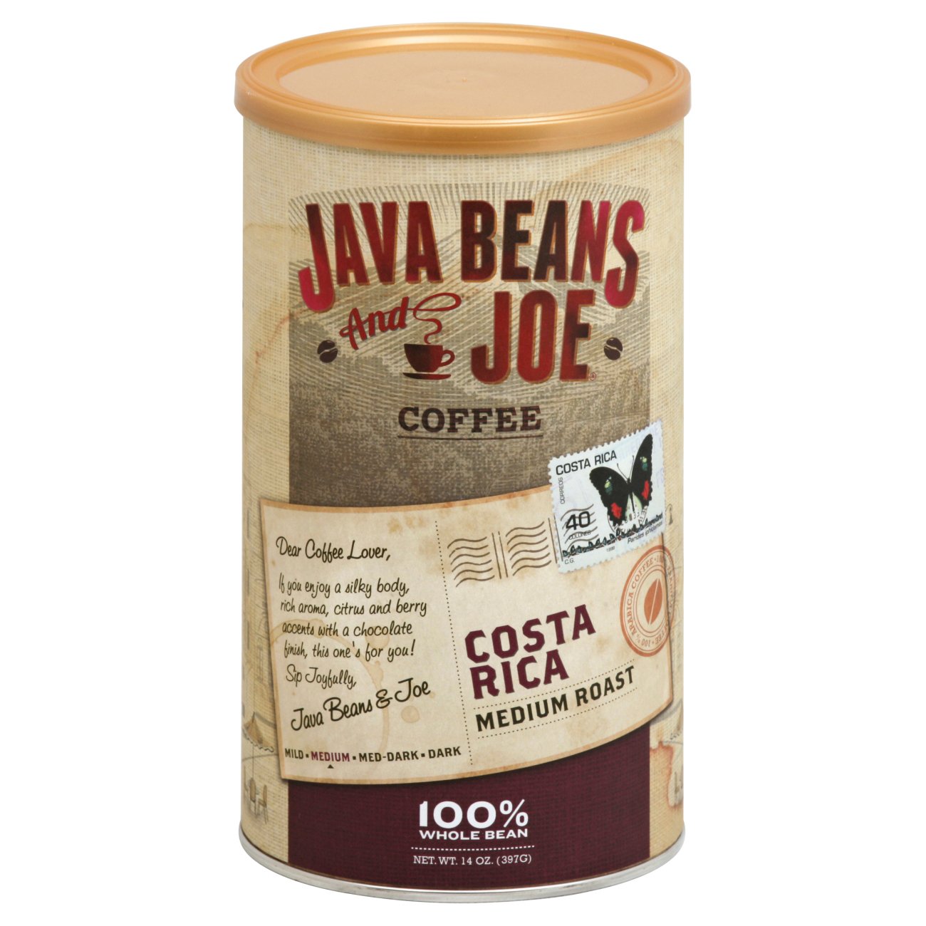 Java Beans & Joe Costa Rica Medium Roast Whole Bean Coffee - Shop ...