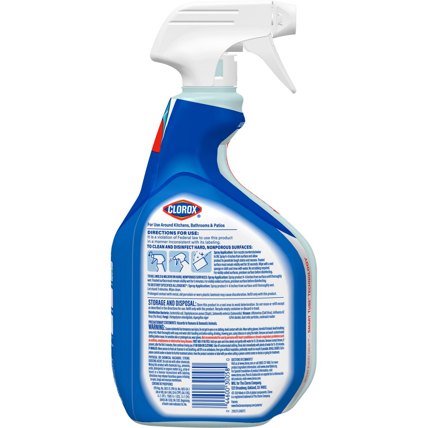 Clorox Clean-Up Multi-Surface Cleaner with Bleach Spray Bottle - Rain ...