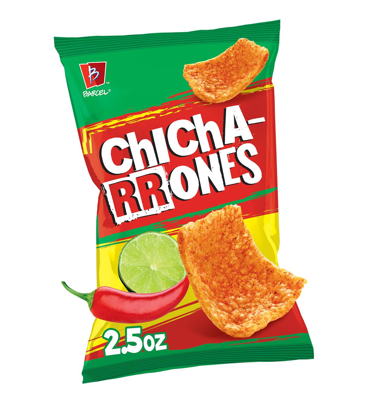 Barcel Chicharrones Sharing Size Bag - Chili Pepper & Lime Puffed Wheat ...