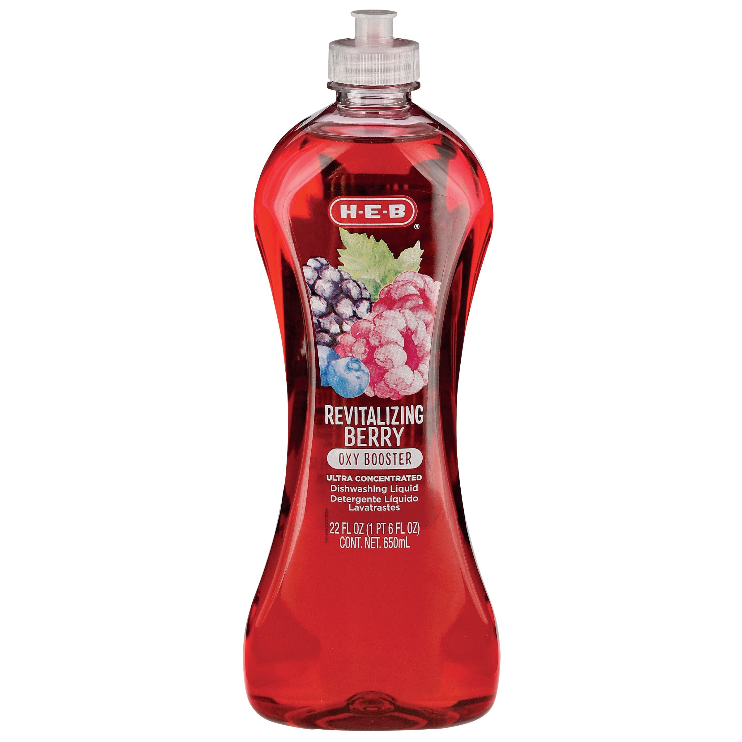 H-E-B Ultra Concentrated Oxy Booster Dishwashing Liquid - Revitalizing ...
