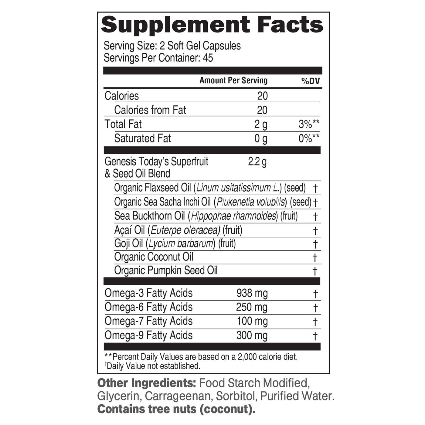 Genesis Today Omega 3-6-7-9 - Shop Diet & fitness at H-E-B