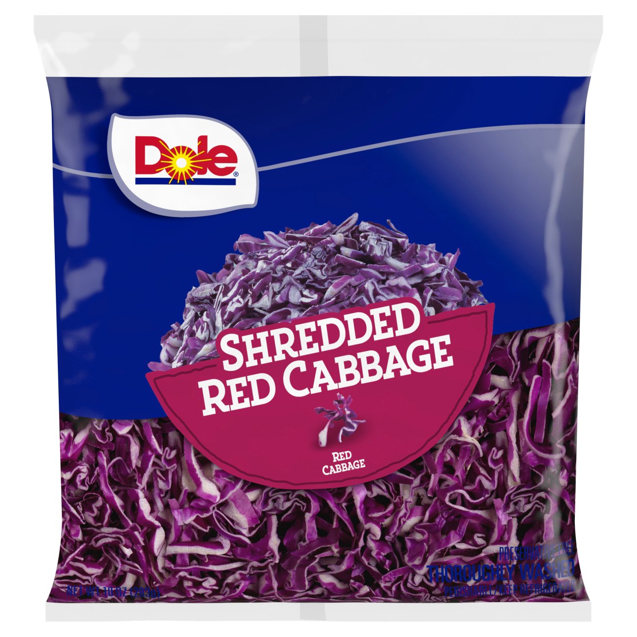 Dole Shredded Red Cabbage - Shop Lettuce & Leafy Greens at H-E-B