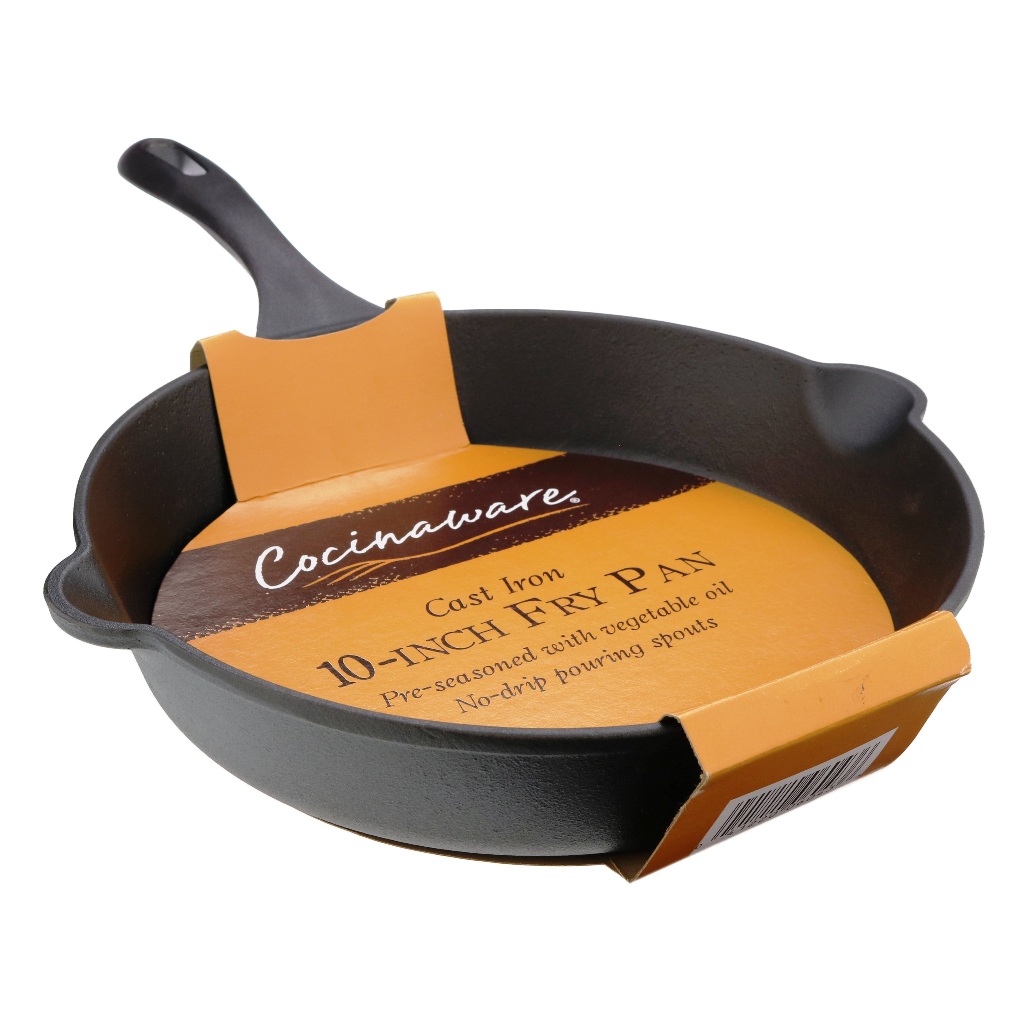 Cocinaware 10" Pre-Seasoned Cast Iron Fry Pan - Shop Frying pans ...