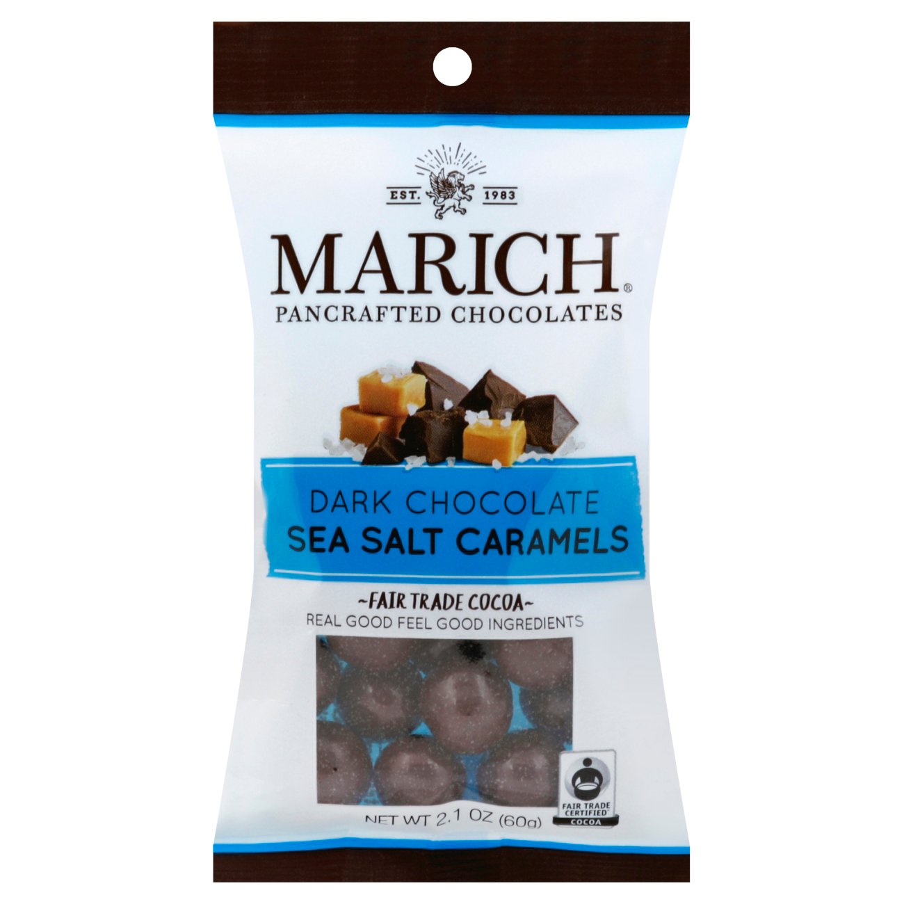 Marich Dark Chocolate Sea Salt Caramels Bag - Shop Candy at H-E-B
