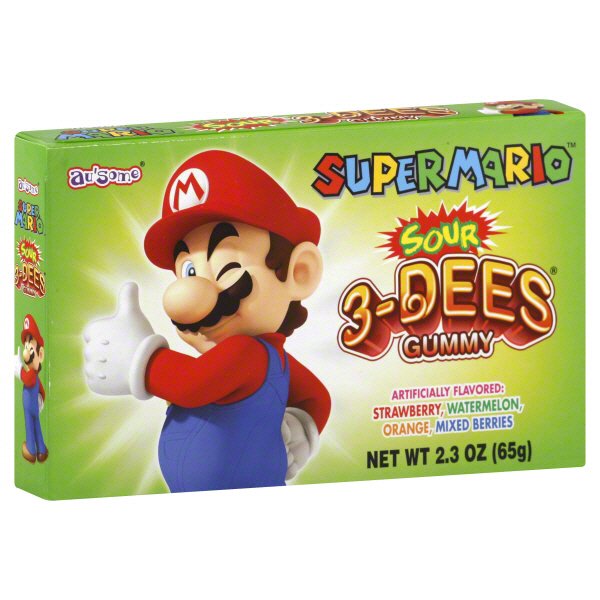 Au'some Super Mario 3D Sour Candy Theater Box - Shop Candy at H-E-B