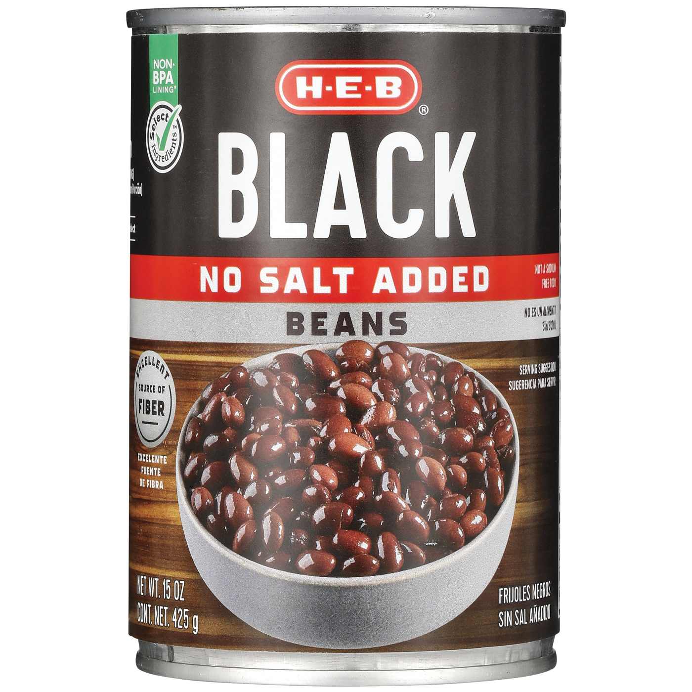 H-E-B No Salt Added Black Beans - Shop Beans & legumes at H-E-B