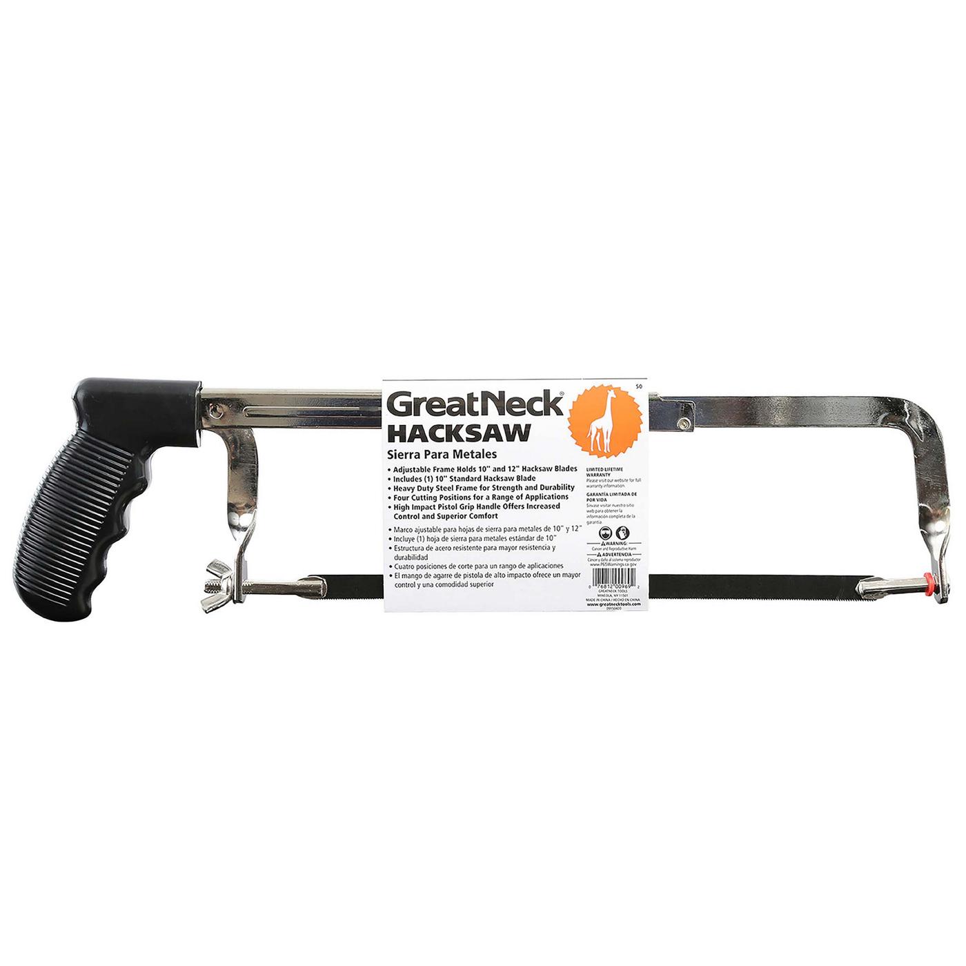 Great Neck Adjustable Pistol Grip Hacksaw - Shop Hand Tools at H-E-B