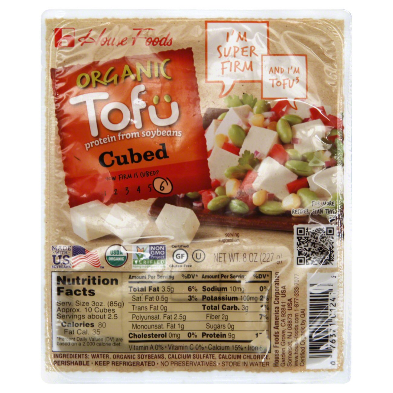House Foods Organic Cubed Tofu - Shop Tofu & meat alternatives at H-E-B