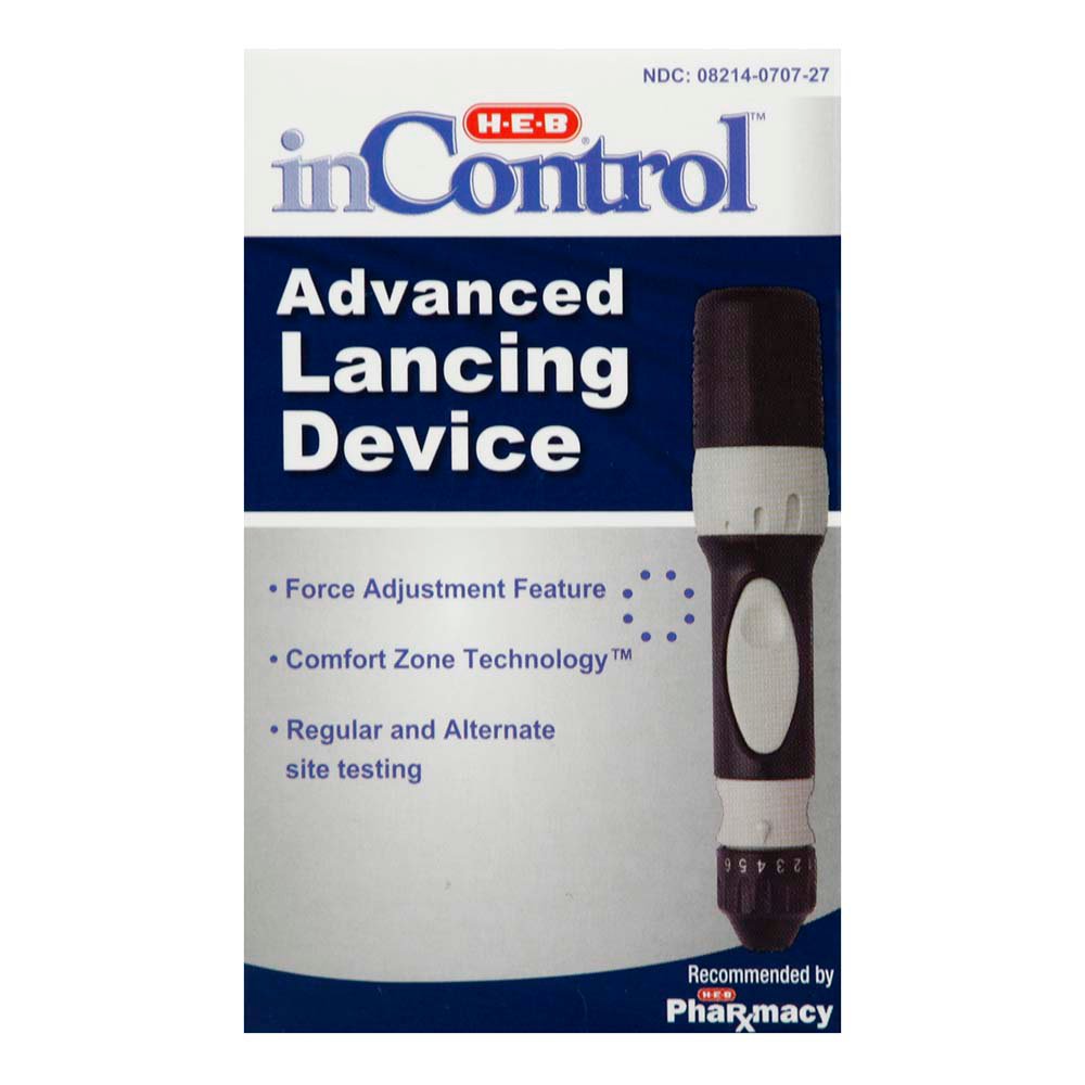 H-E-B InControl Advanced Lancing Device - Shop Lances at H-E-B