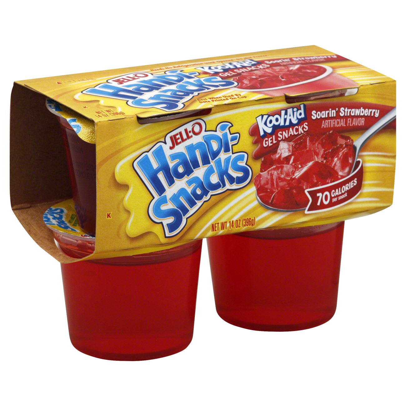 Jell-O Handi-Snacks Kool-aid Soarin' Strawberry Gel Snacks - Shop ...
