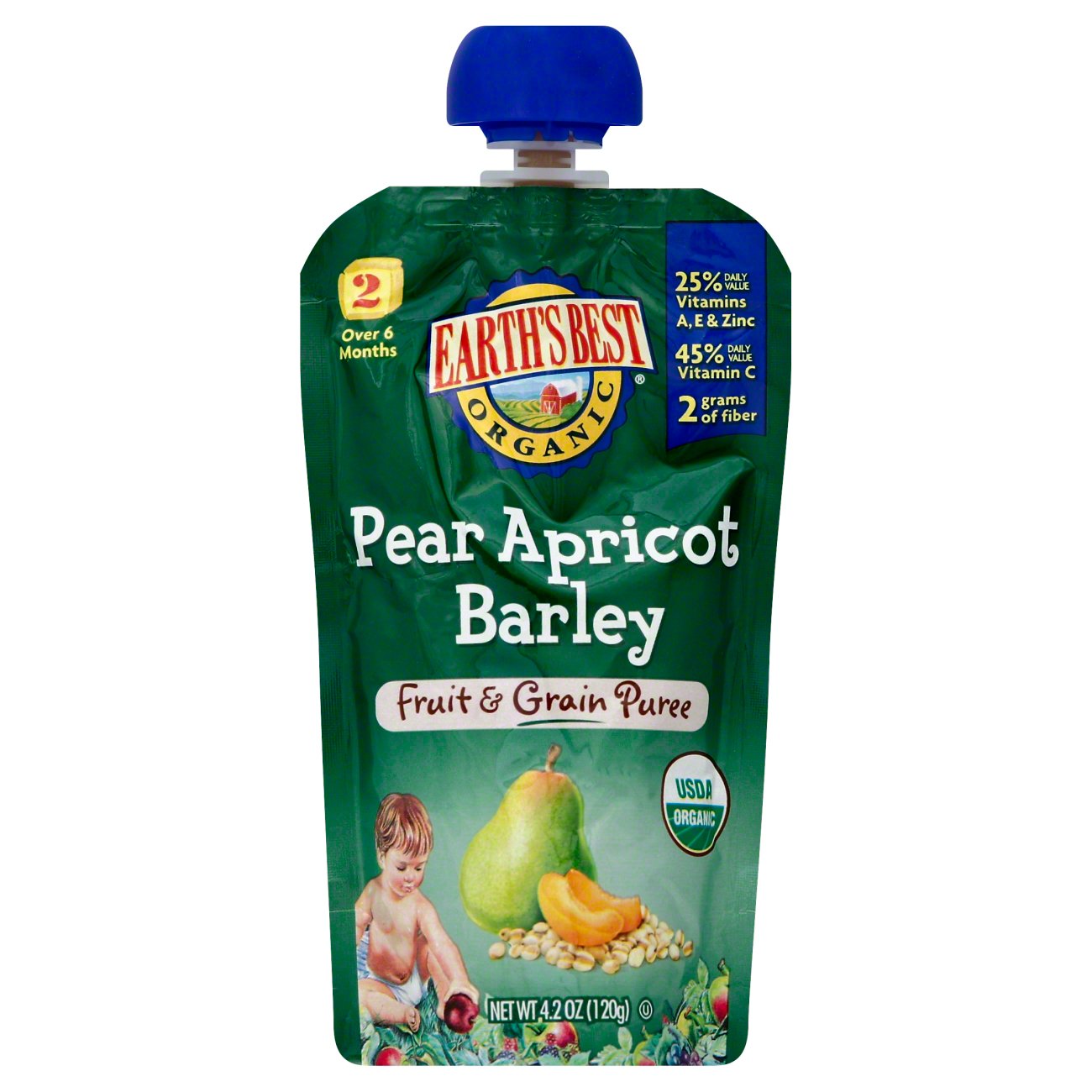 Earth's Best Organic Pouch - Pear Apricot Barley - Shop Baby food at H-E-B
