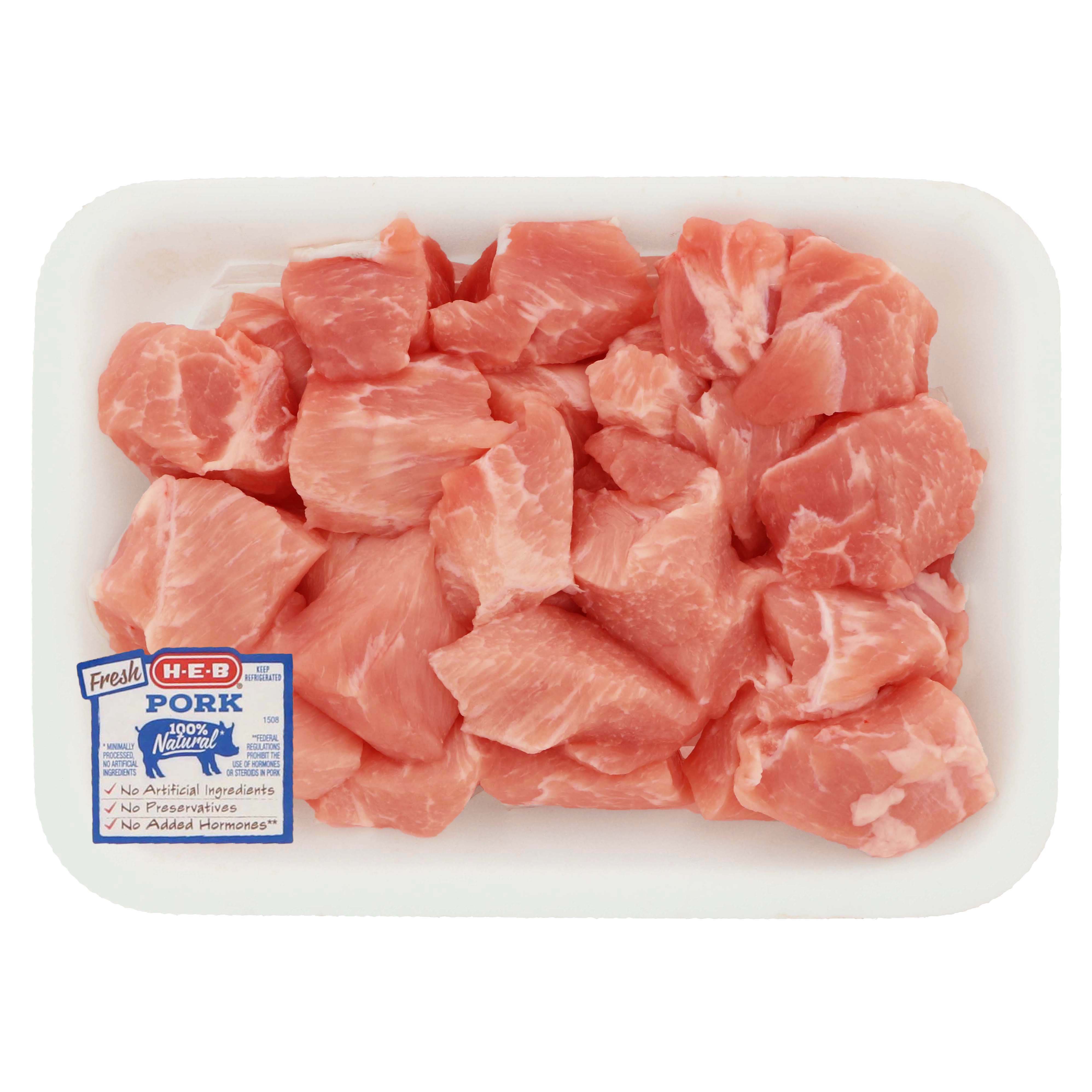 H-E-B Boneless Cubed Pork Stew Meat - Shop Pork at H-E-B