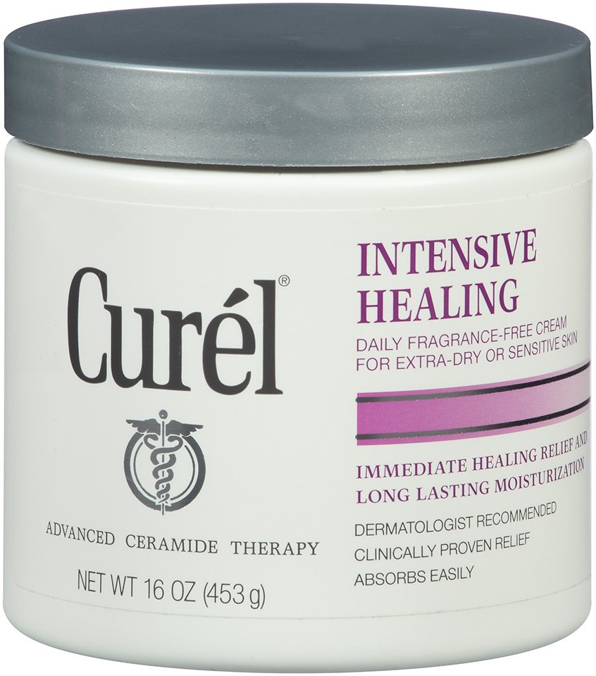Curel Intensive Healing Daily Fragrance-Free Cream for Extra-Dry or ...