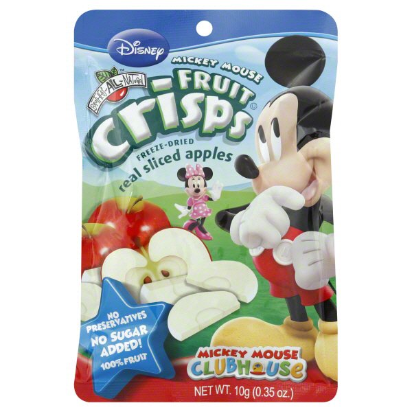 Brothers-All-Natural Disney Mickey Mouse Real Sliced Apples Fruit ...