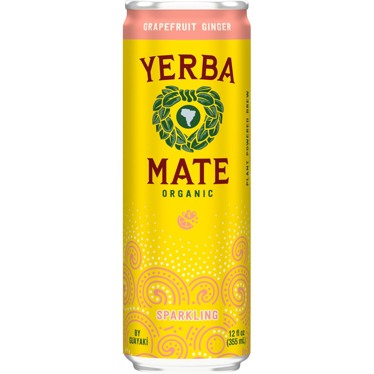 Yerba Madre Organic Sparkling Yerba Mate Tea - Grapefruit Ginger, 12 oz ...