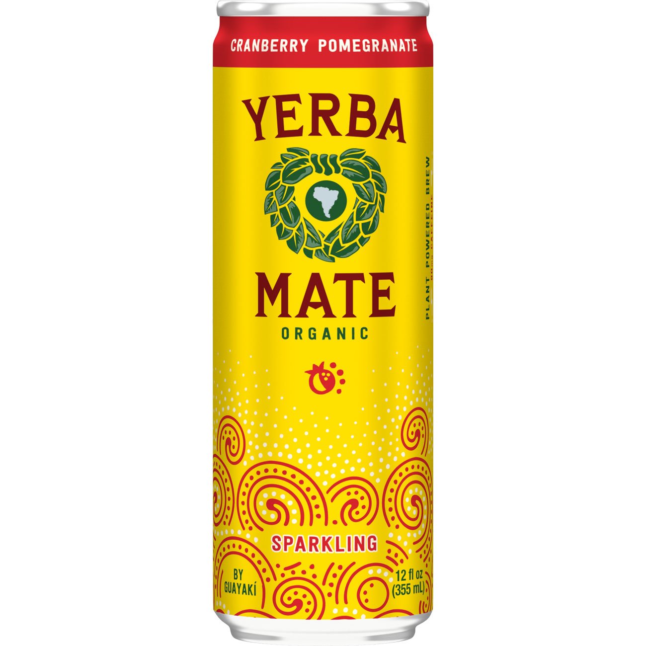 Yerba Madre Organic Sparkling Yerba Mate Tea - Cranberry Pomegranate ...