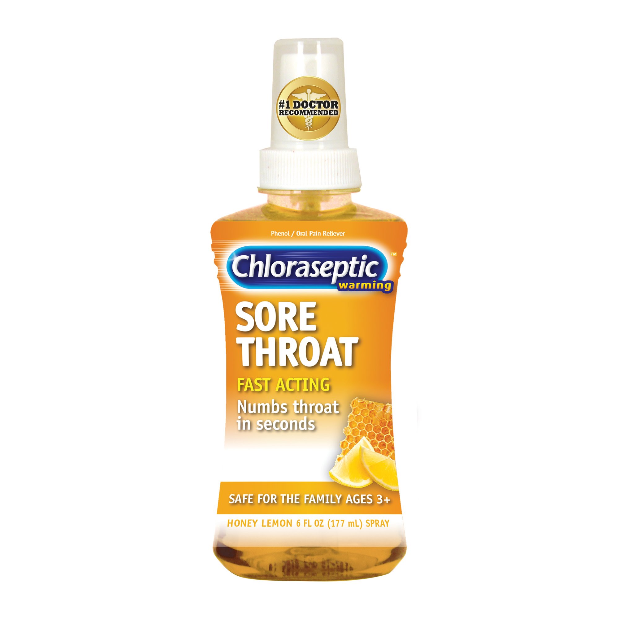 Chloraseptic Sore Throat Spray - Warming Honey Lemon - Shop Cough, cold ...