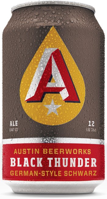 Austin Beerworks Black Thunder German-Style Schwarz Beer 12 oz Cans ...