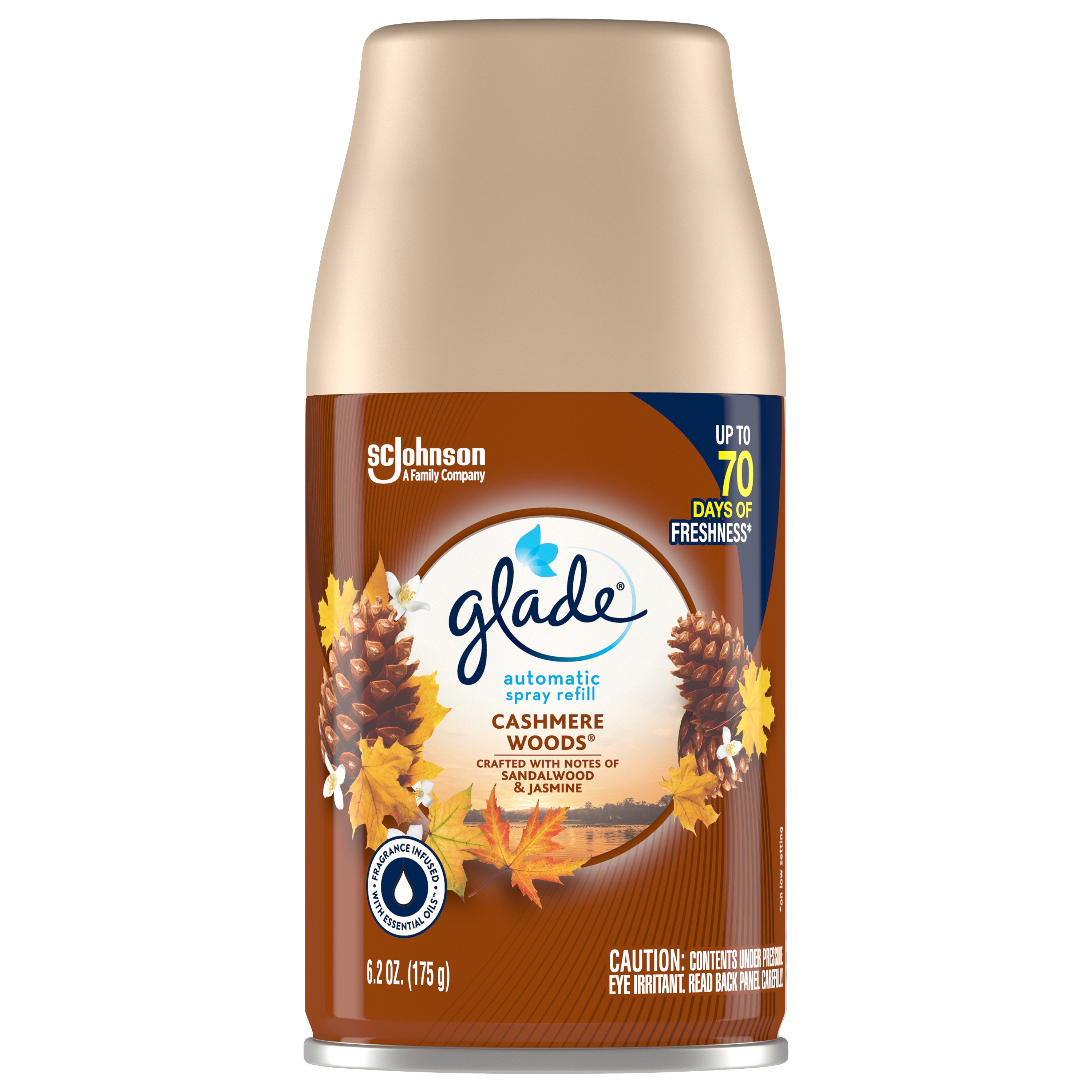 Glade Automatic Spray Refill, Air Freshener, Comforting Cashmere Woods ...