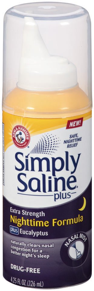 Simply Saline Plus Nighttime Nasal Mist Formula Plus Eucalyptus, Extra ...