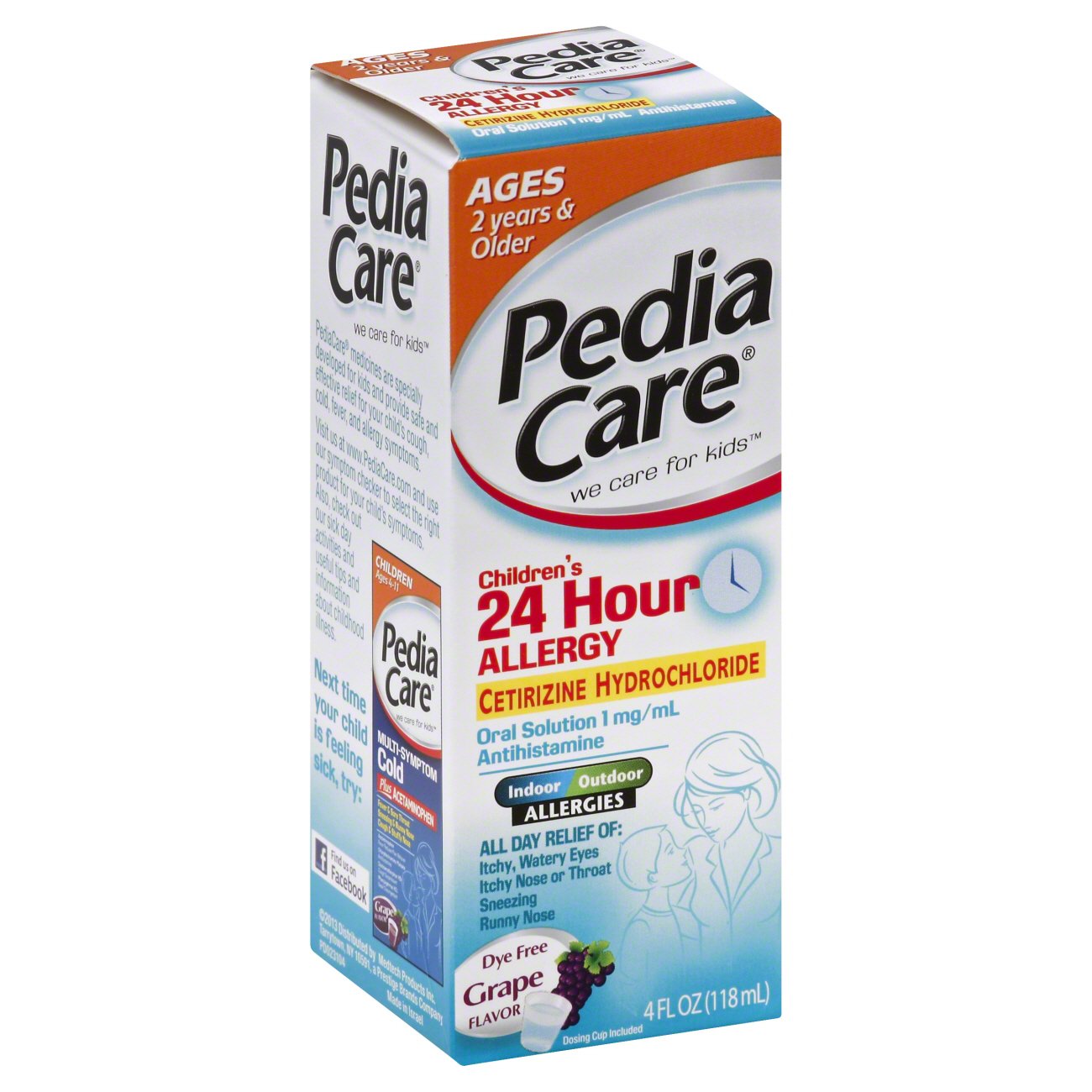 PediaCare Children's 24 Hr Allergy Oral Solution Grape Flavor ...