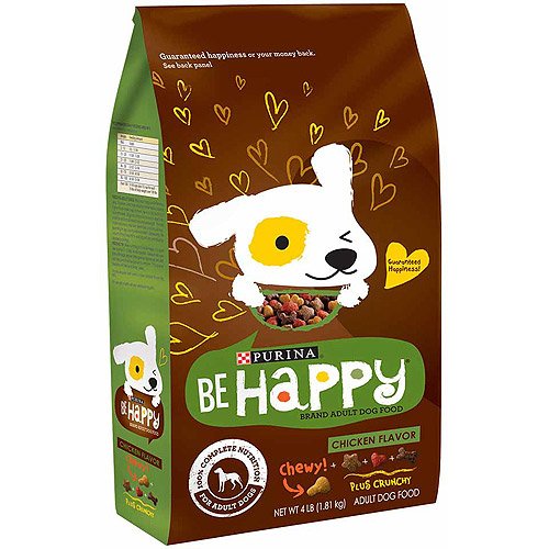 Purina Be Happy Chewy & Crunchy Chicken Flavored Adult Dry Dog Food ...