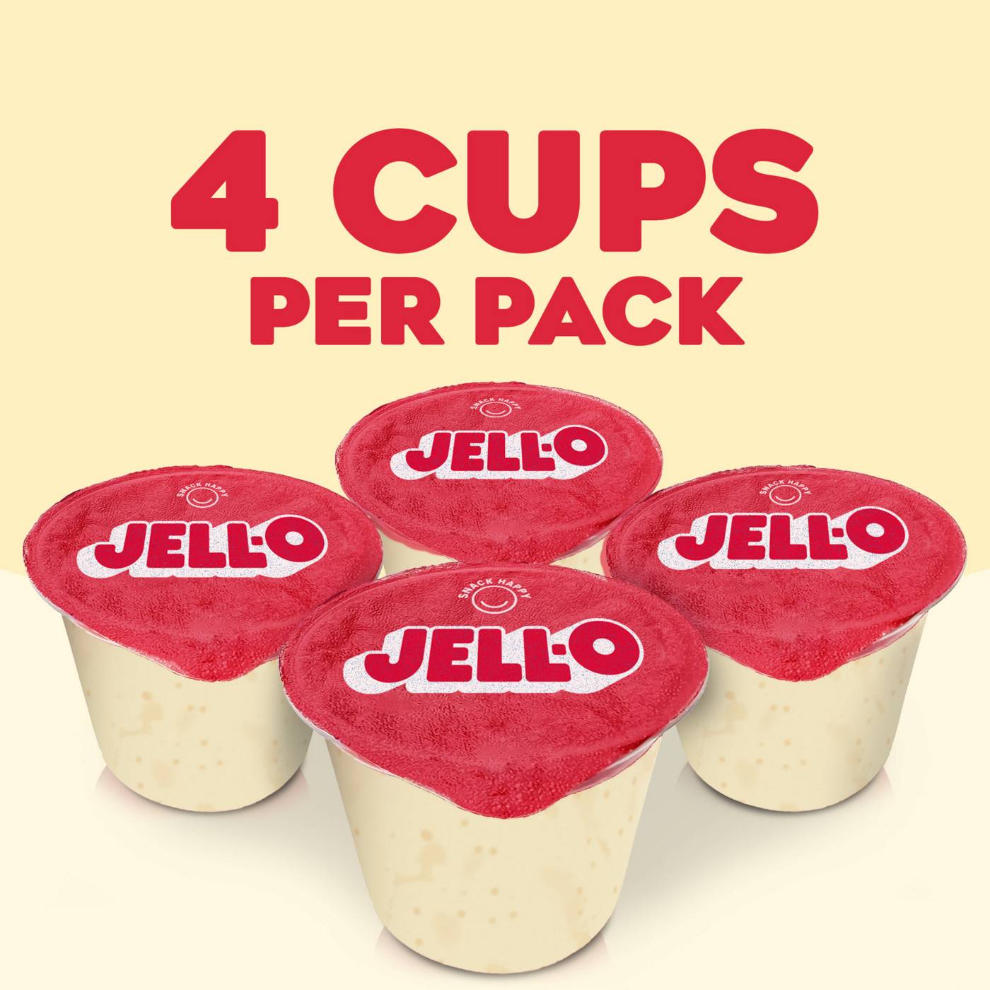 Jell-O Vanilla Pudding Snacks - Shop Pudding & gelatin at H-E-B