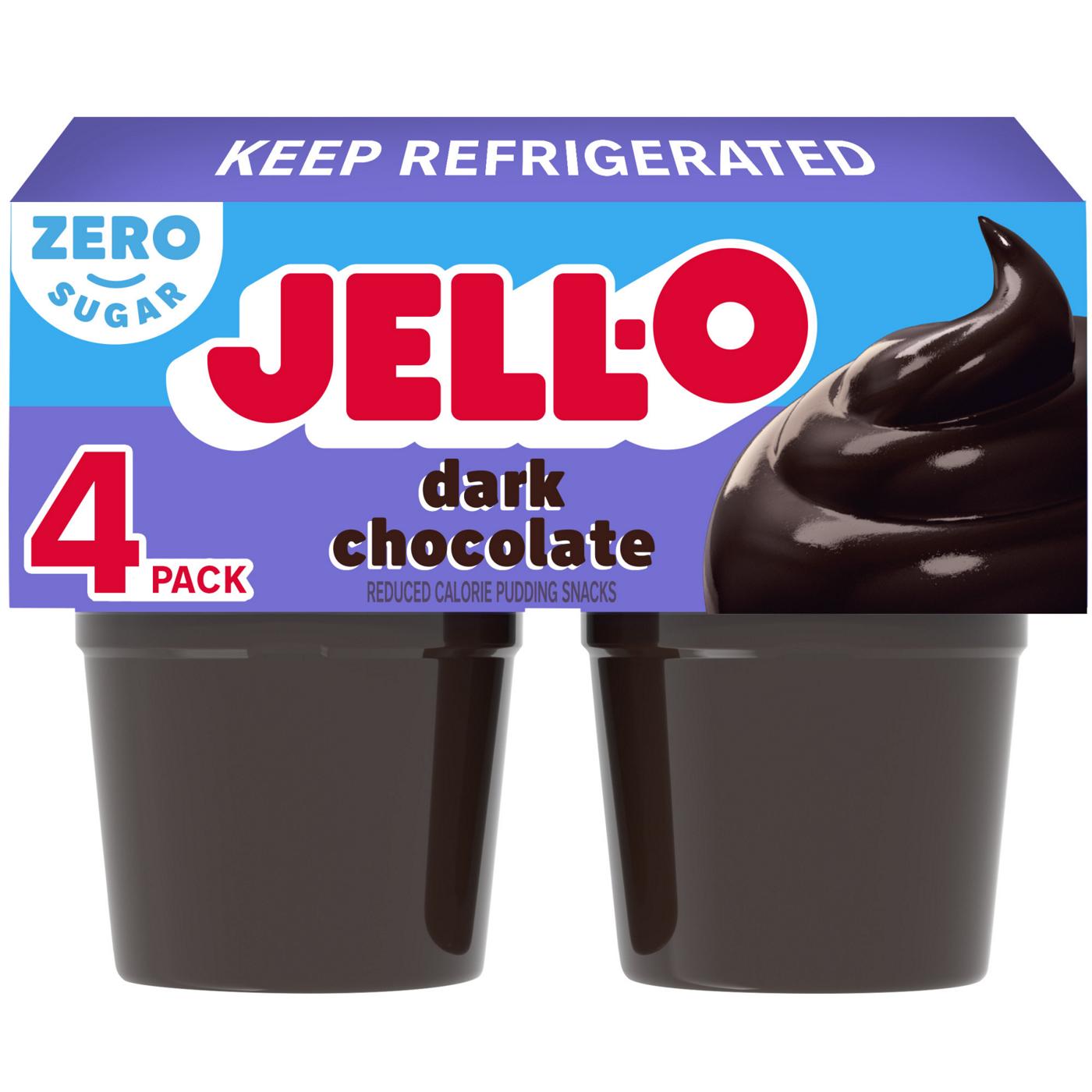 Jell-O Sugar Free Ready To Eat Dark Chocolate Pudding Cups - Shop ...