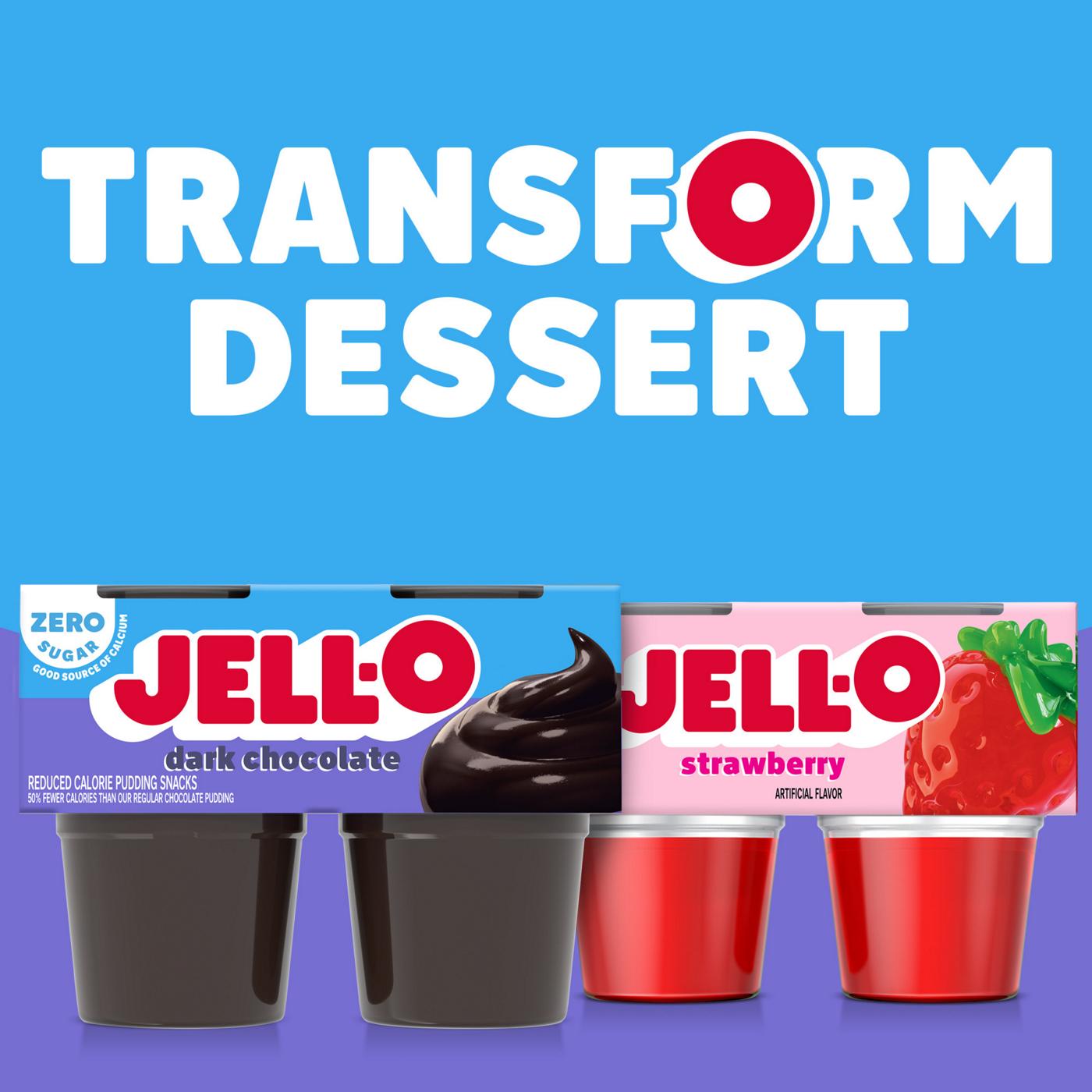 Jell-O Sugar Free Ready To Eat Dark Chocolate Pudding Cups - Shop ...