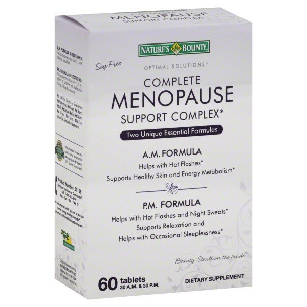 Natures Bounty Optimal Solutions Complete Menopause Support Complex