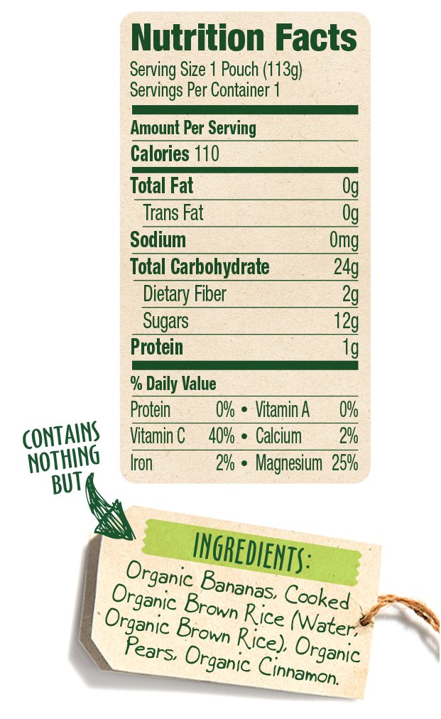 Sprout Organics Pouch - Banana Brown Rice with Cinnamon - Shop Baby ...