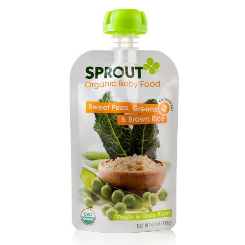 Sprout Sweet Peas, Greens and Brown Rice Organic Baby Food - Shop Baby ...